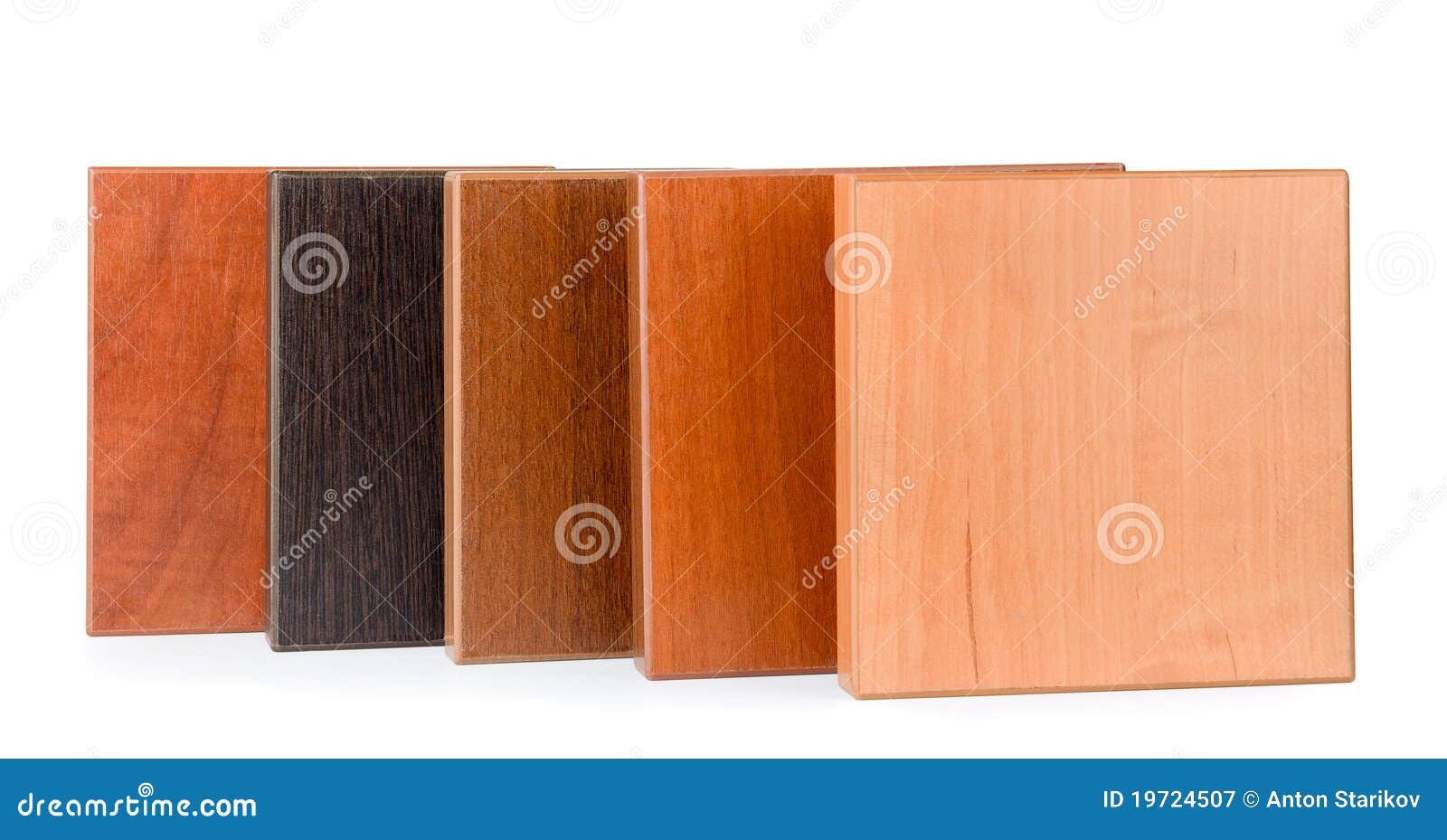 Samples of stained wood stock image. Image of exterior - 19724507