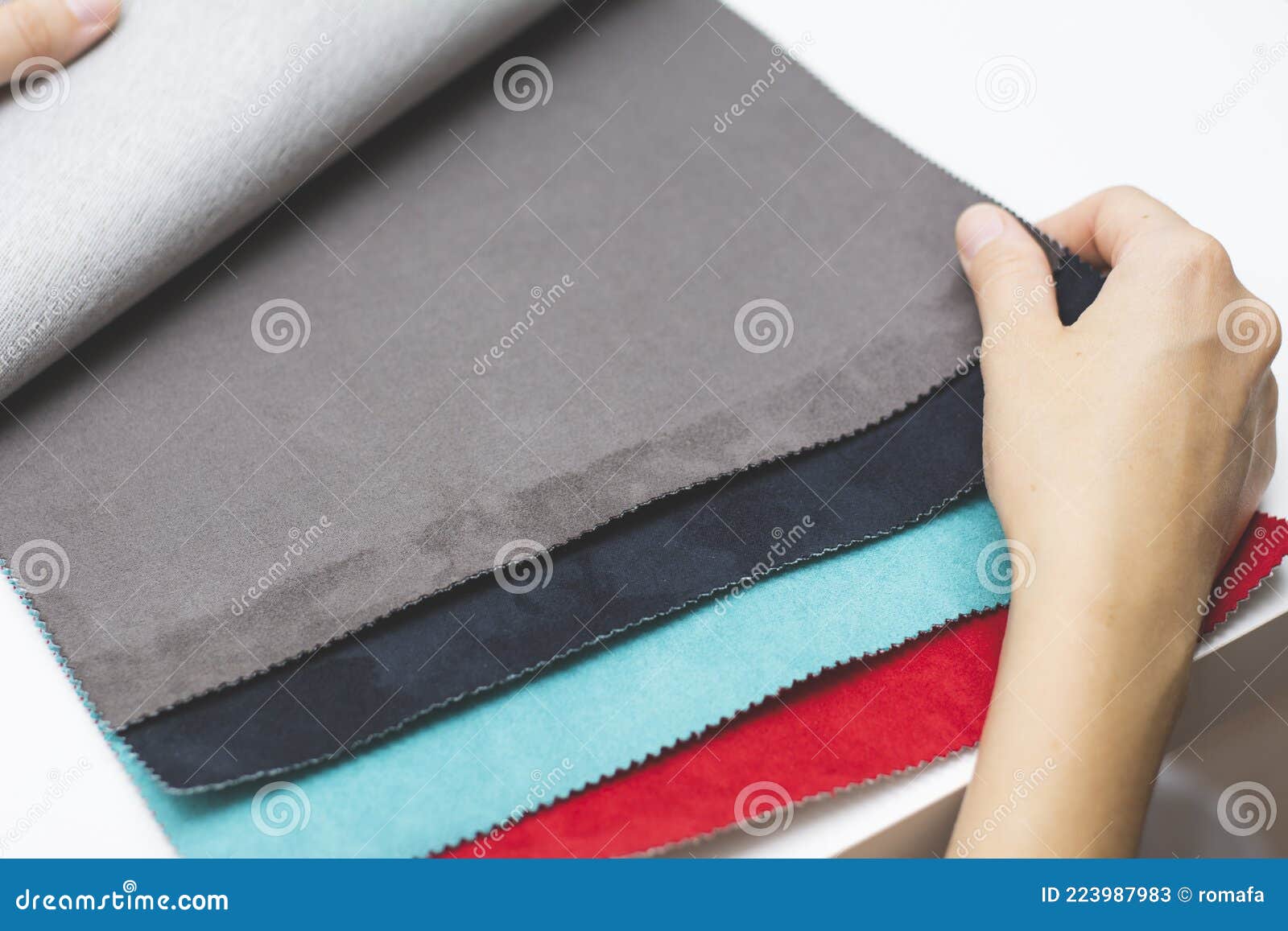 Samples of Suede for Sewing. Stock Image - Image of clothing, textiles ...