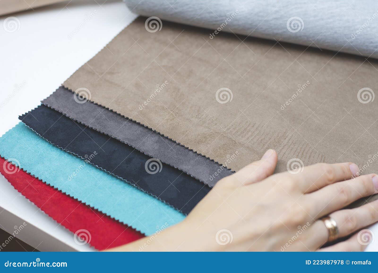 Samples of Suede for Sewing. Stock Photo - Image of fabric, furniture ...