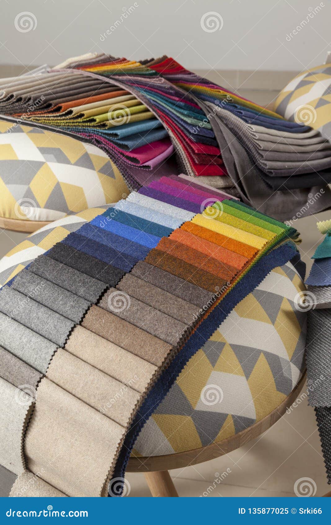 Samples of Textiles for Upholstery Furniture Stock Image - Image of ...