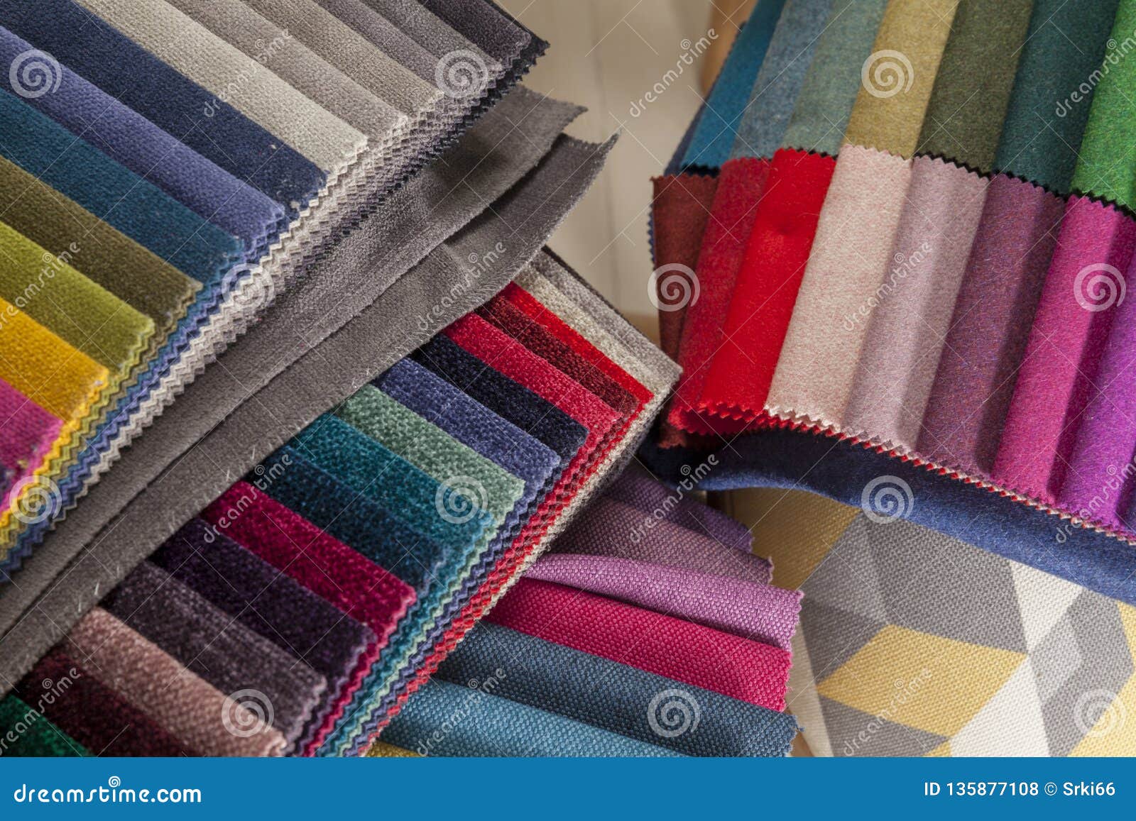 Samples of Textiles for Upholstery Furniture Stock Photo - Image of ...