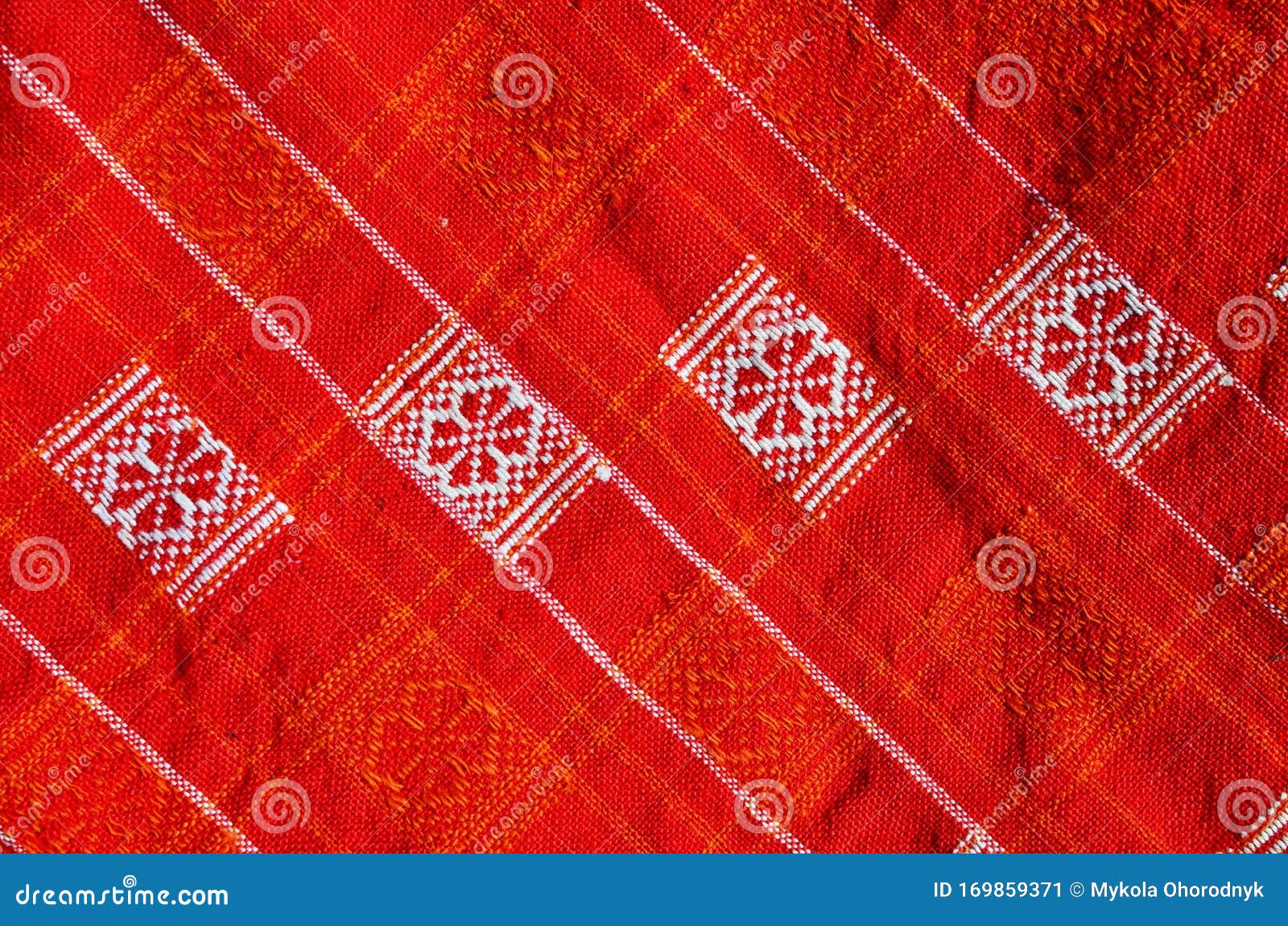 Red fabric with a pattern stock image. Image of drapery - 169859371