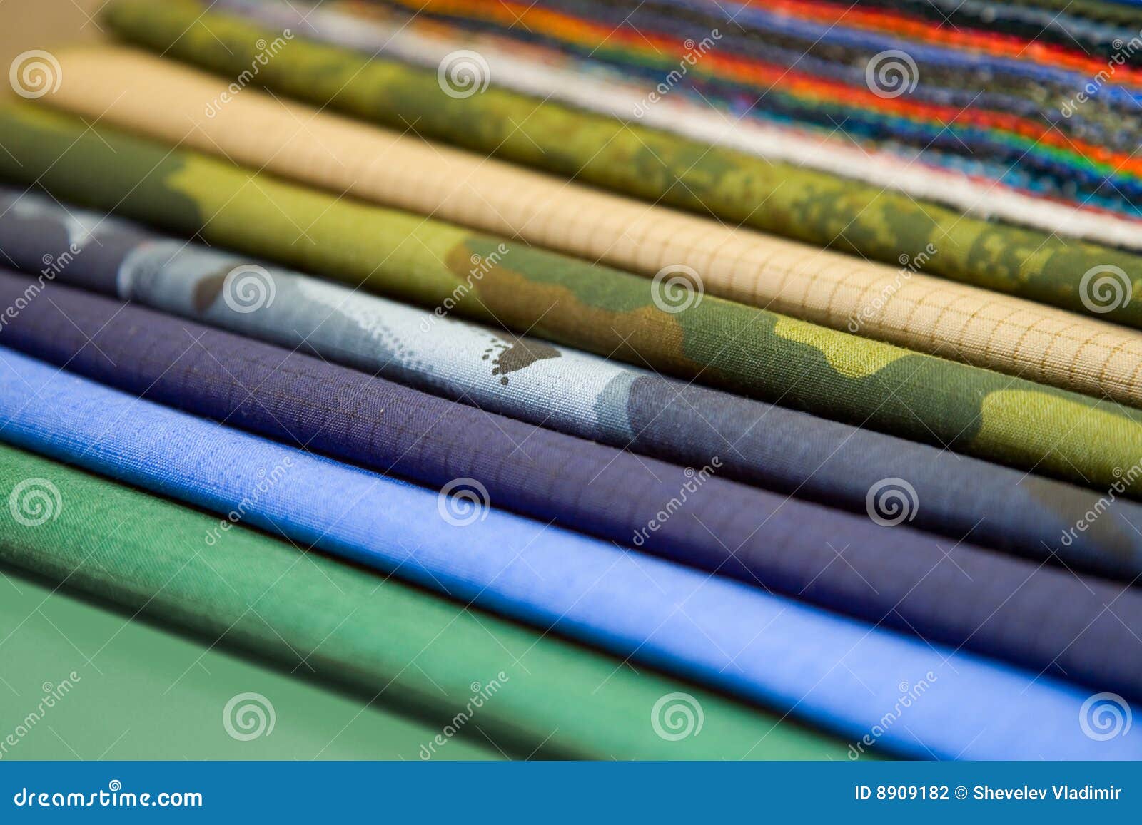 Samples of various fabrics stock photo. Image of pattern - 8909182