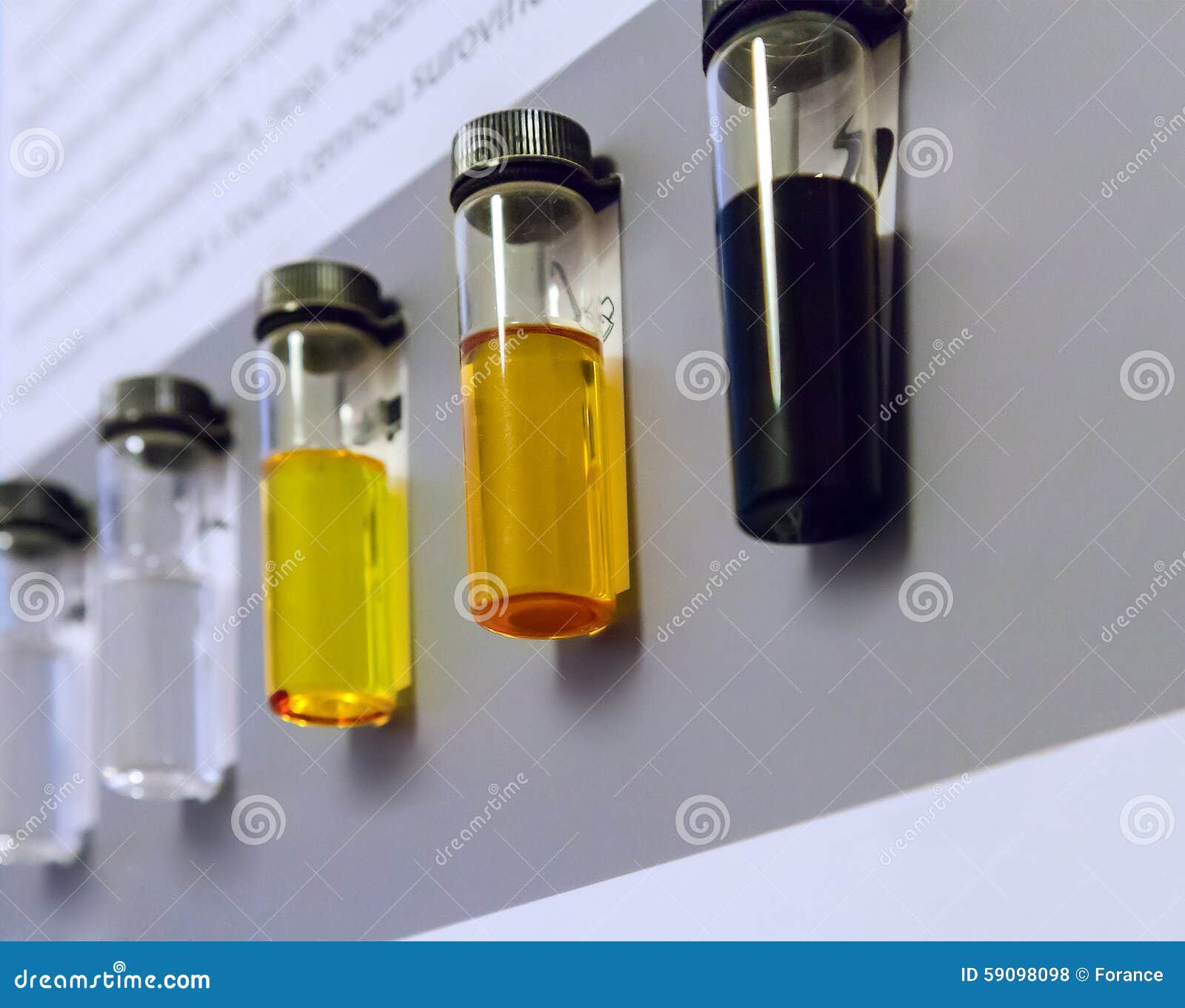 Samples of Various Kinds of Fuel in Test Tubes Stock Photo - Image of ...