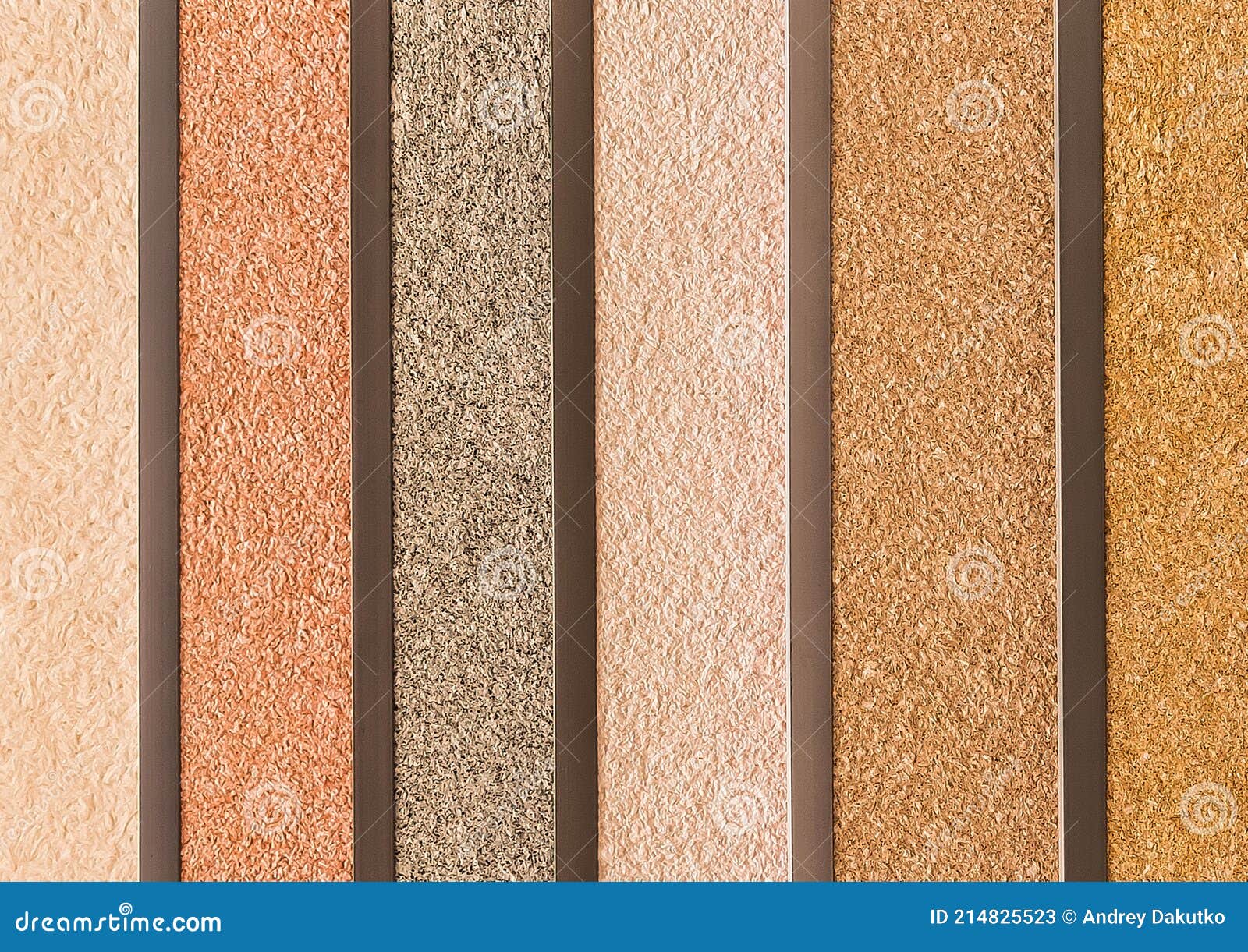 Samples of Various Multi-colored Decorative Plasters for Interior ...