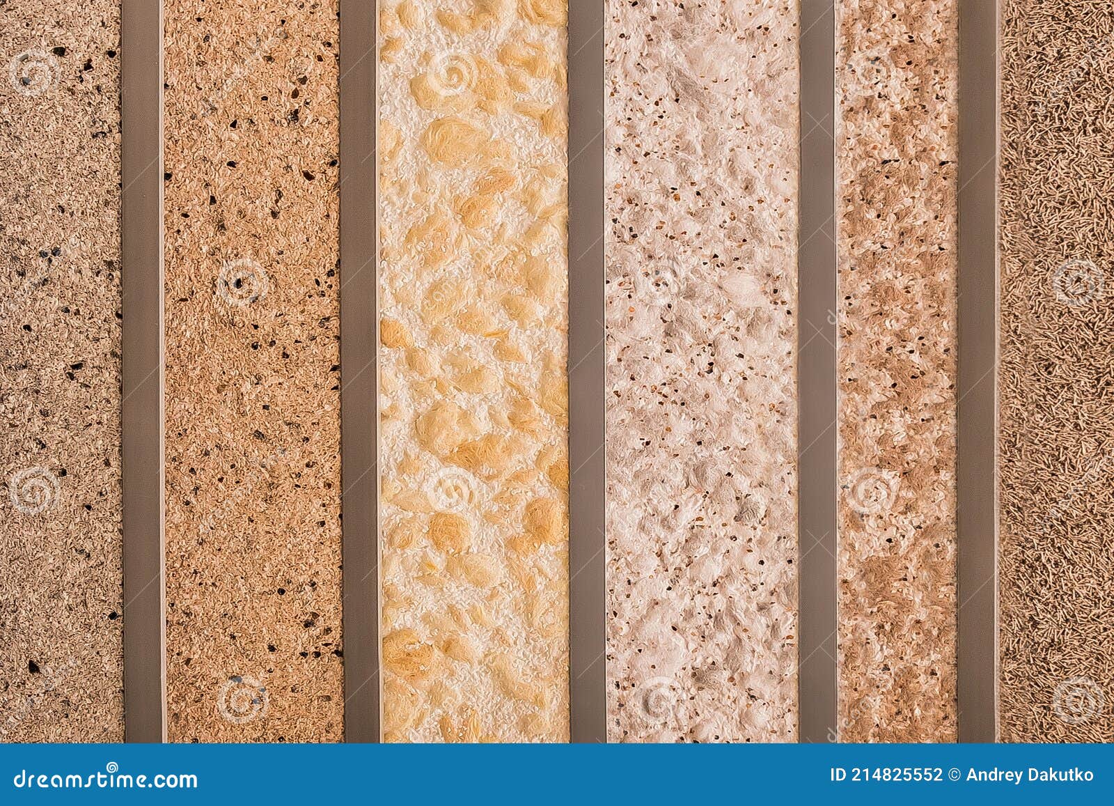 Samples of Various Multi-colored Decorative Plasters for Interior ...