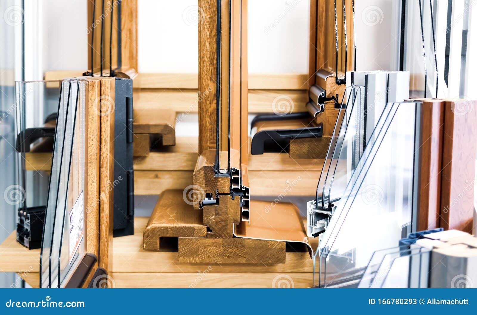 Samples of window profiles stock image. Image of profile - 166780293