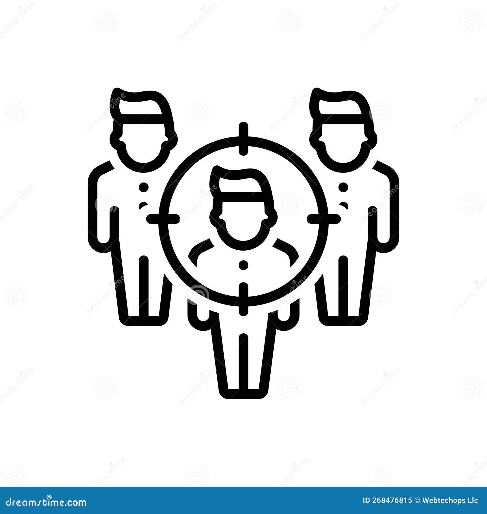 Black Line Icon for Sampling, Sample and Target Stock Vector ...