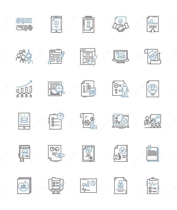 Sampling Line Icons Collection. Experimentation, Subsampling ...