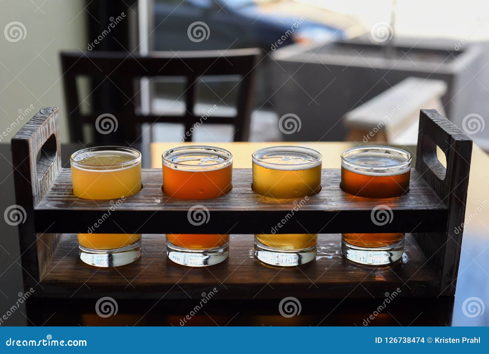 Sampling Local Seasonal Beer Stock Photo - Image of cider, drinks ...