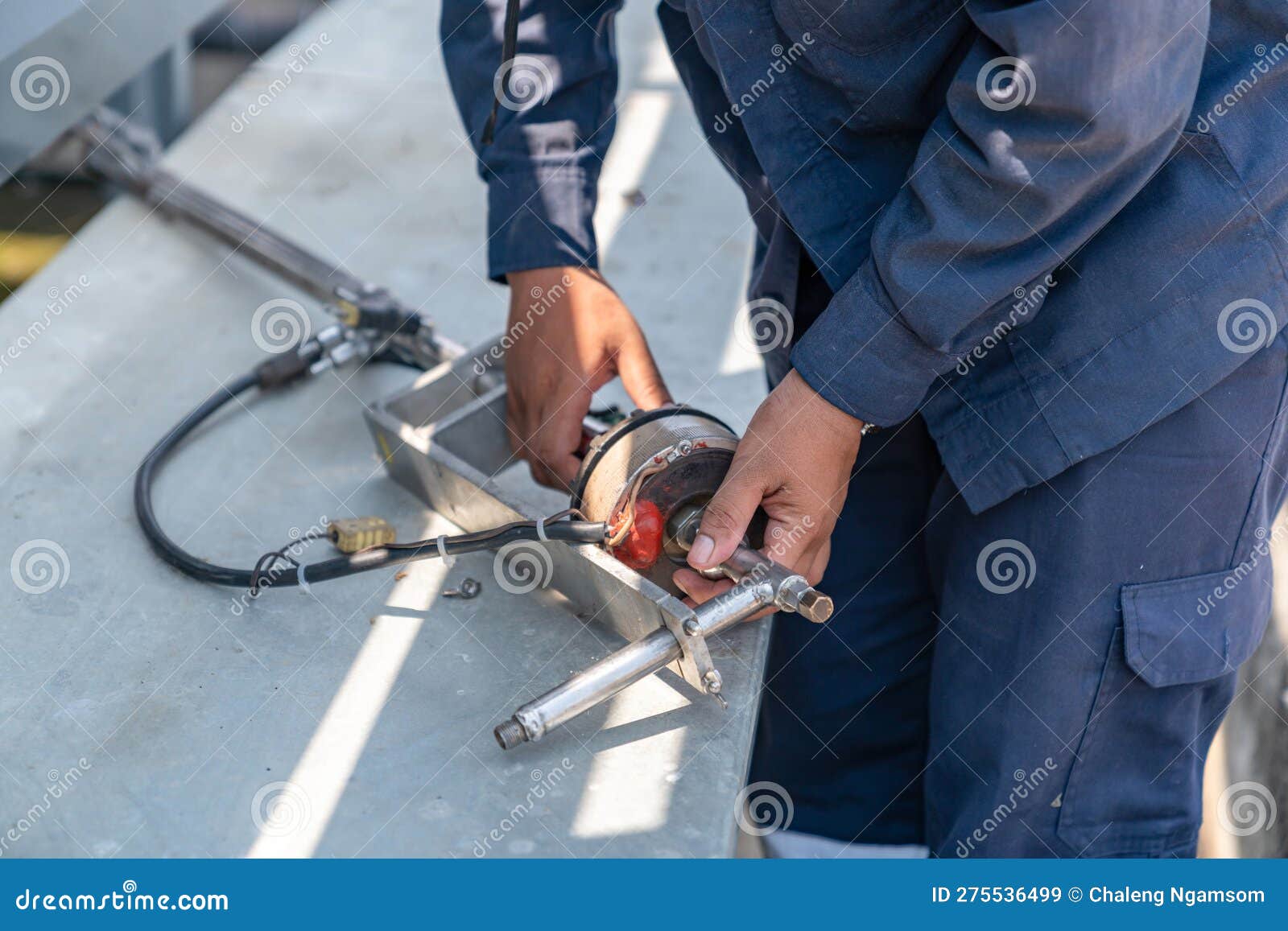 Gas Sampling Pump And Detection Tube Against White Royalty-Free Stock ...