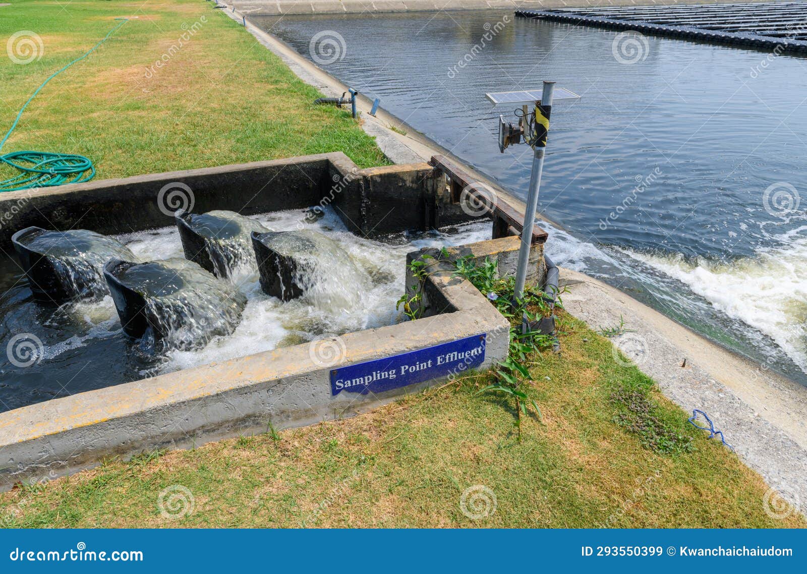 Sampling Point Effluent in Plant, Wastewater Treatment System in ...