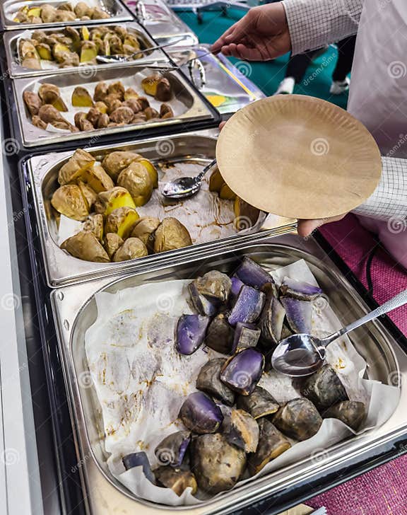 Sampling Various Types of Potatoes Vegetables at a Culinary Showcase ...