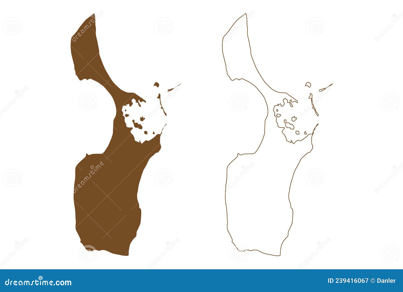 Samso Island Kingdom of Denmark Map Vector Illustration, Scribble ...
