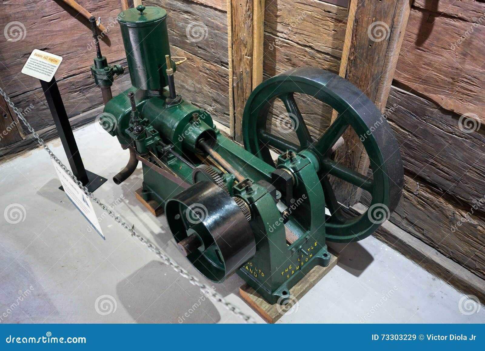 Samson Oil Engine editorial stock image. Image of external - 73303229