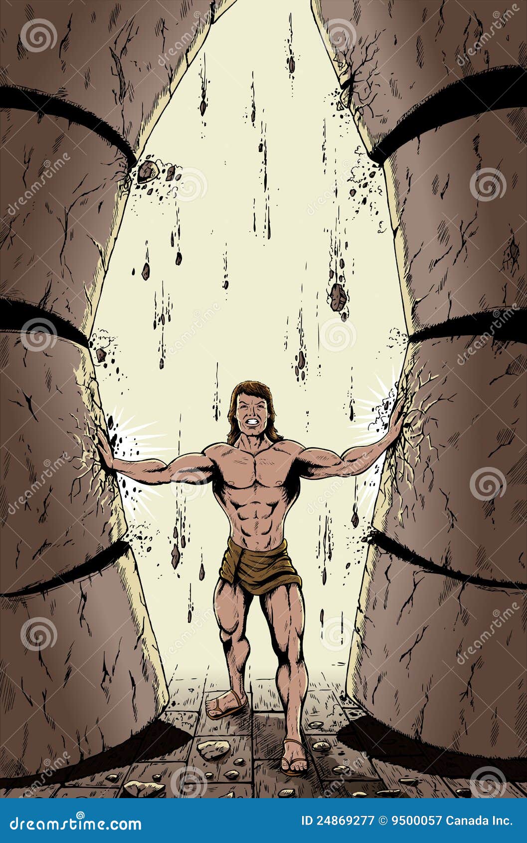 Samson Pillars Drawing