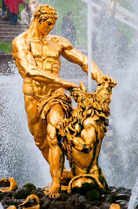 Samson statue stock photo. Image of naked, drops, samson - 18158902