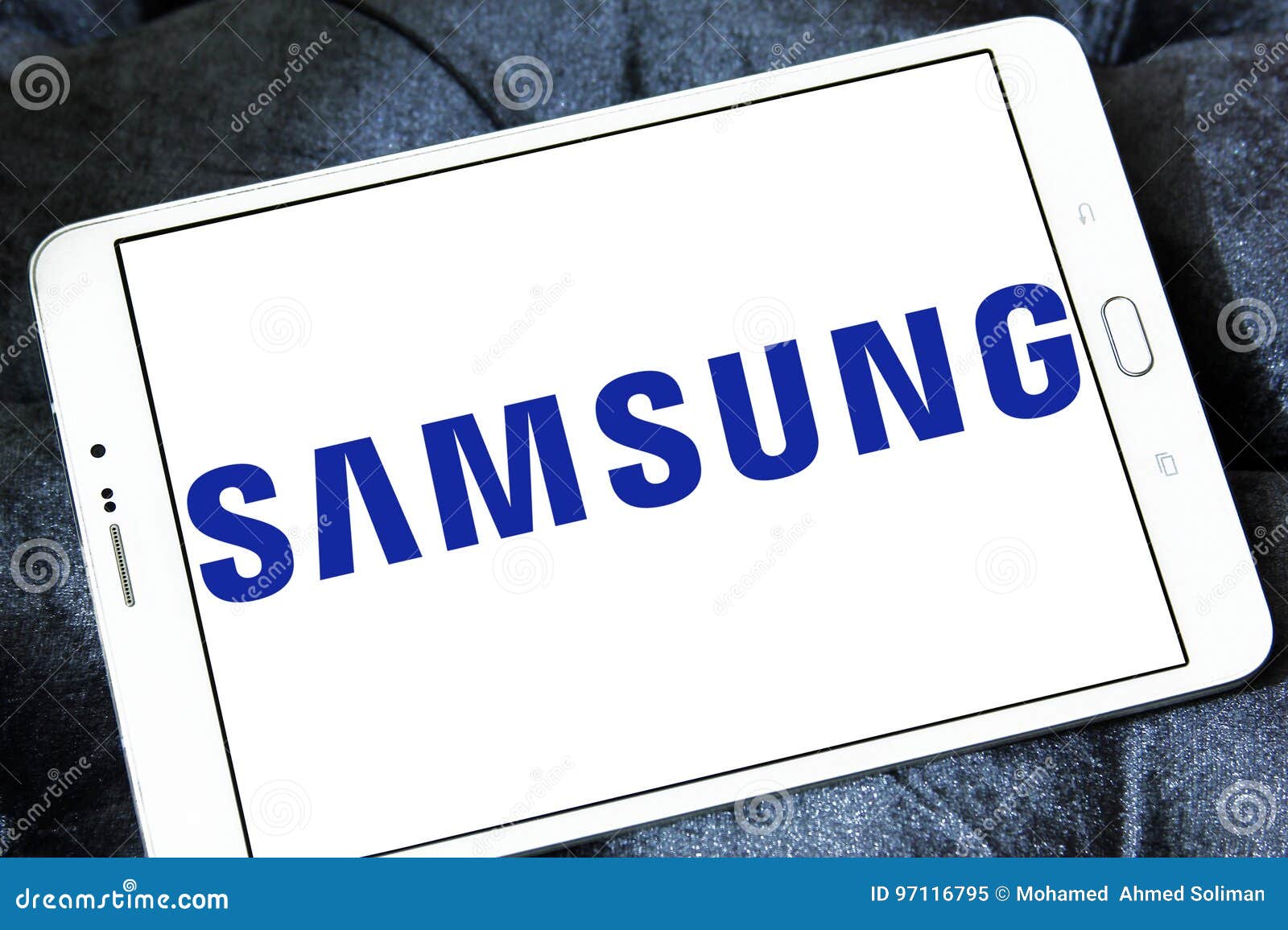 Samsung company logo editorial image. Image of ipad, iphone - 97116795