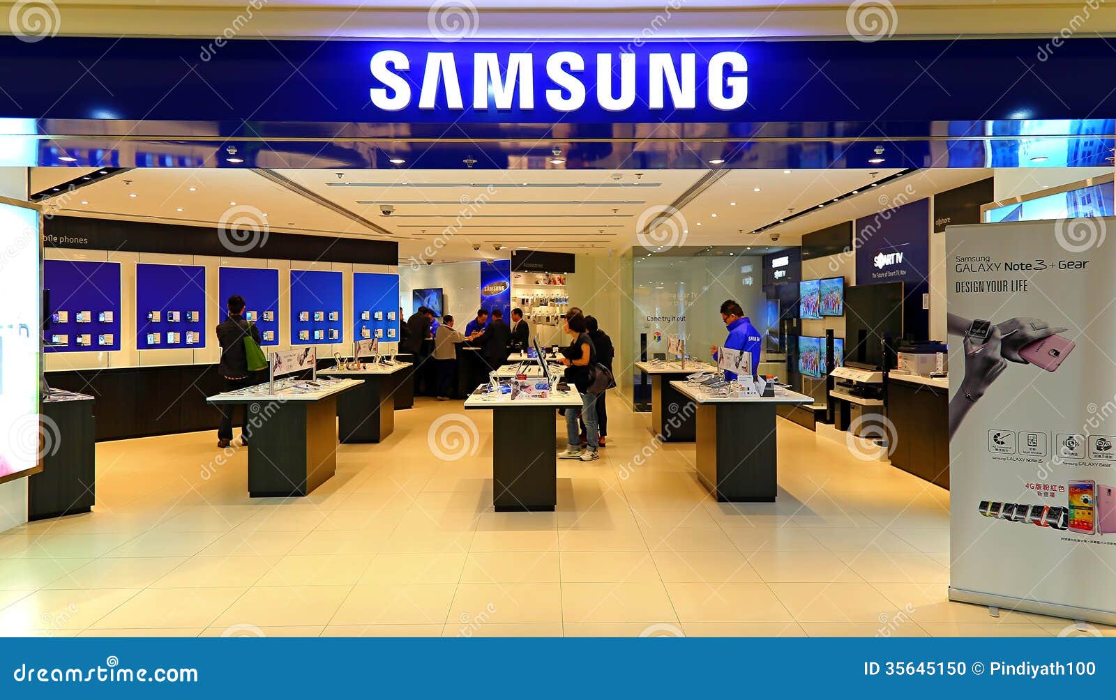 Samsung-elektronikaopslag Hongkong Redactionele Afbeelding - Image of ...