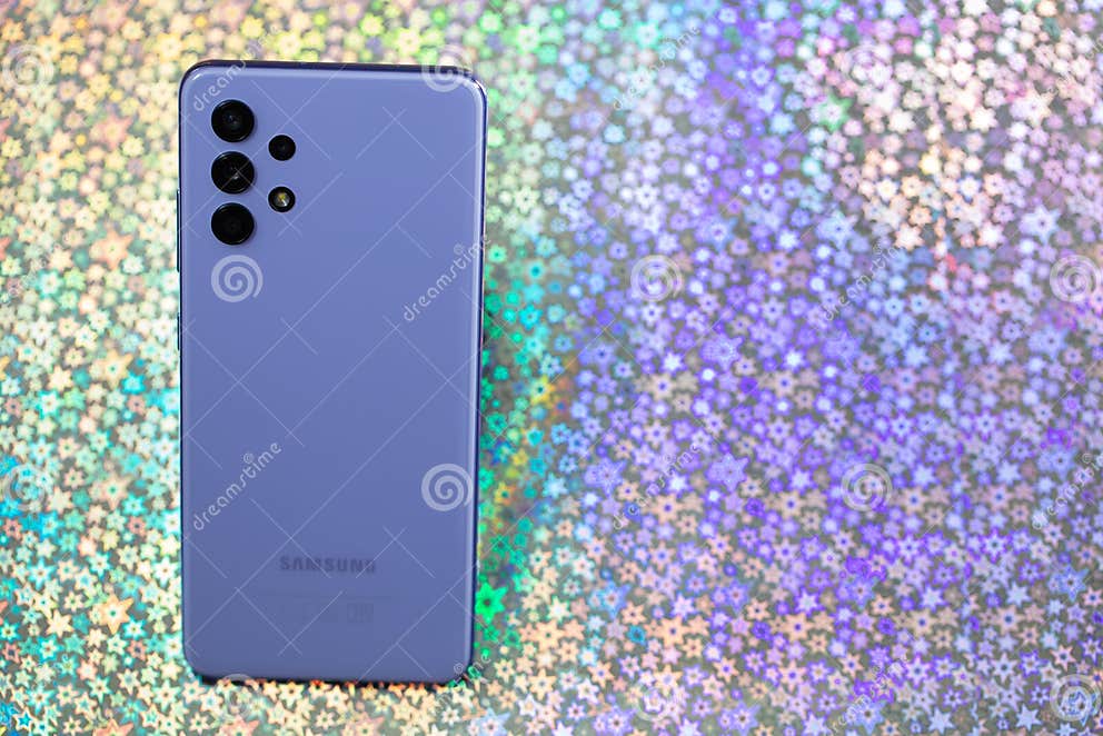 Samsung Galaxy A32 Awesome Violet Editorial Photography Image Of