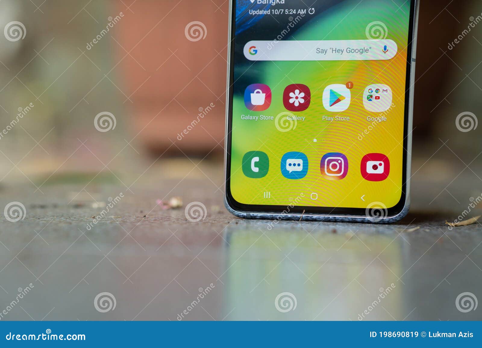 Samsung Galaxy A80 display editorial stock image. Image of amoled ...