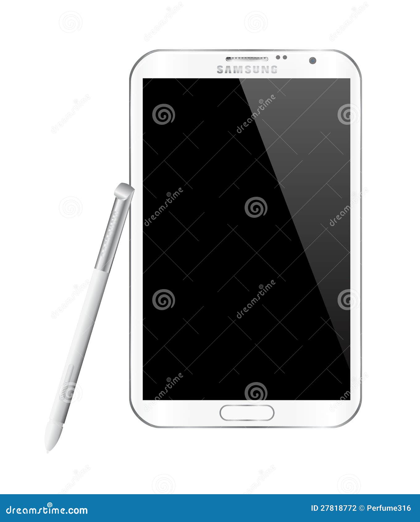 SAMSUNG GALAXY NOTE II WHITE Editorial Photography - Illustration of ...