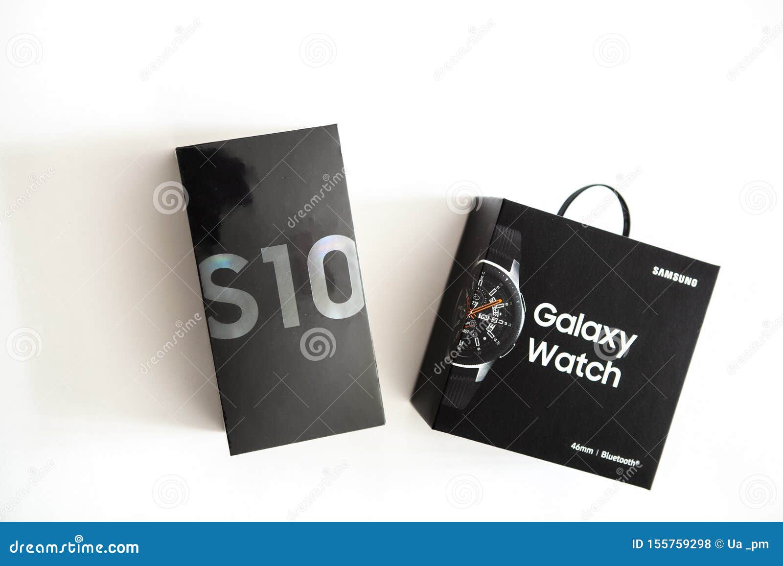 Samsung Galaxy S10 Box with Galaxy Watch Box Editorial Stock Photo ...