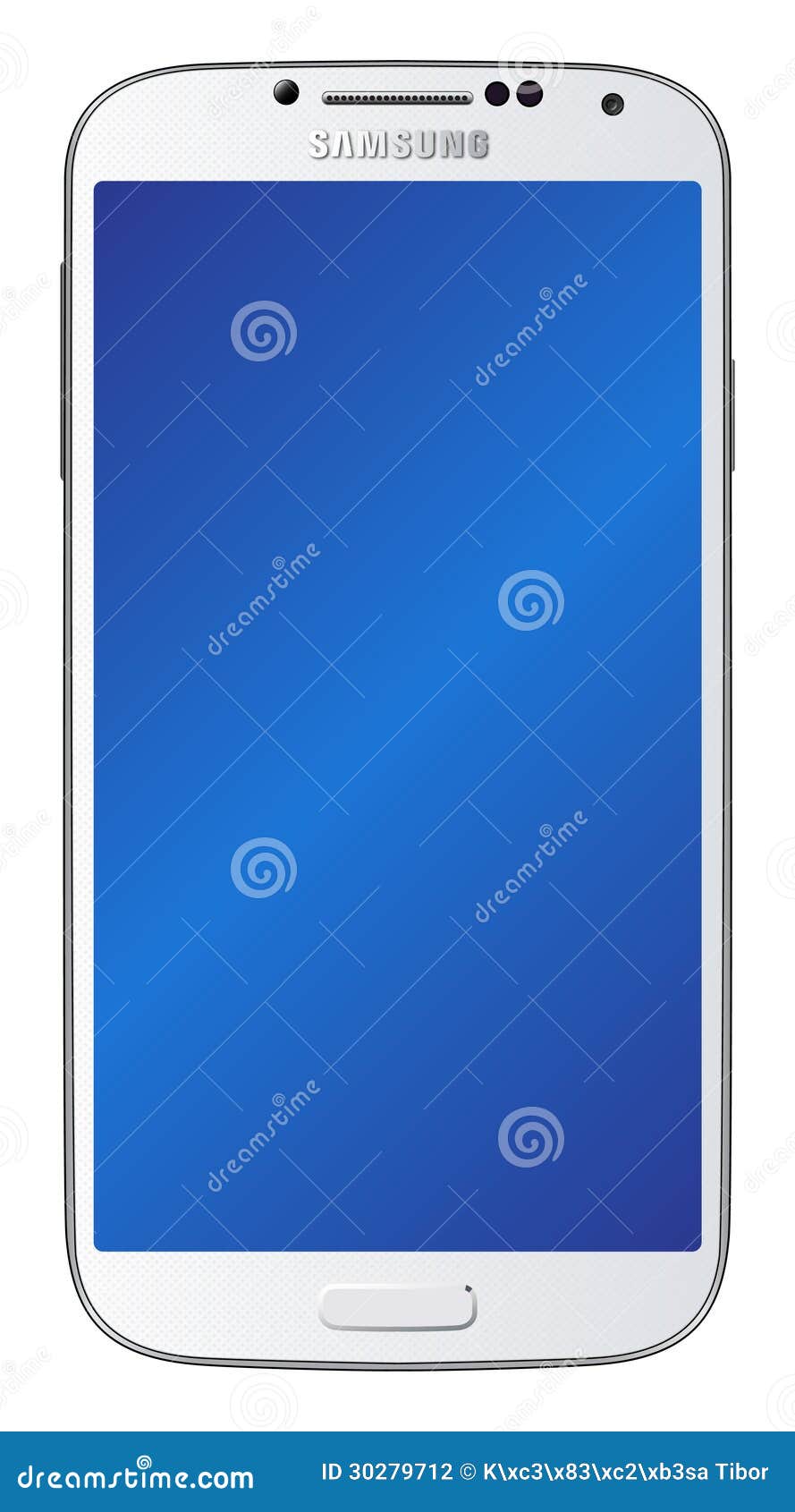 Samsung Galaxy S4 White editorial photography. Illustration of ...