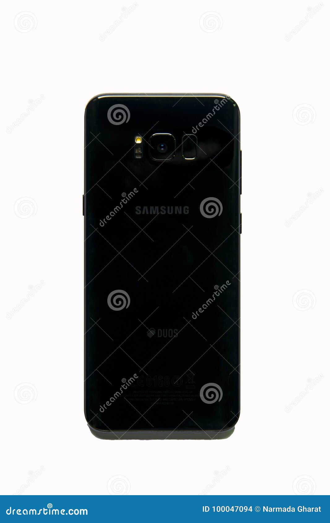 Samsung Galaxy S8 Smartphone Backside View Editorial Stock Image ...
