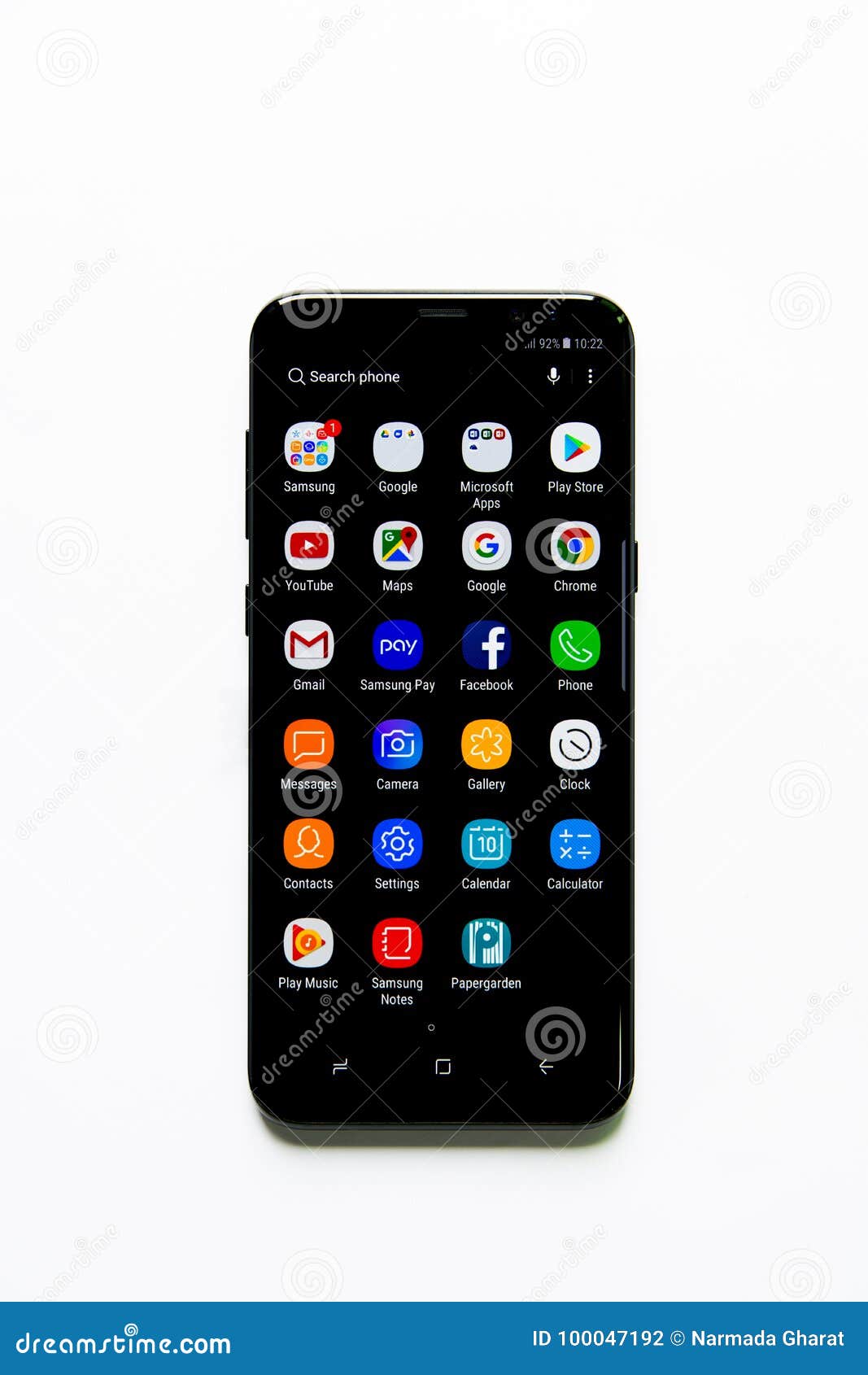 Samsung Galaxy S8 Smartphone with Infinity Display Editorial ...