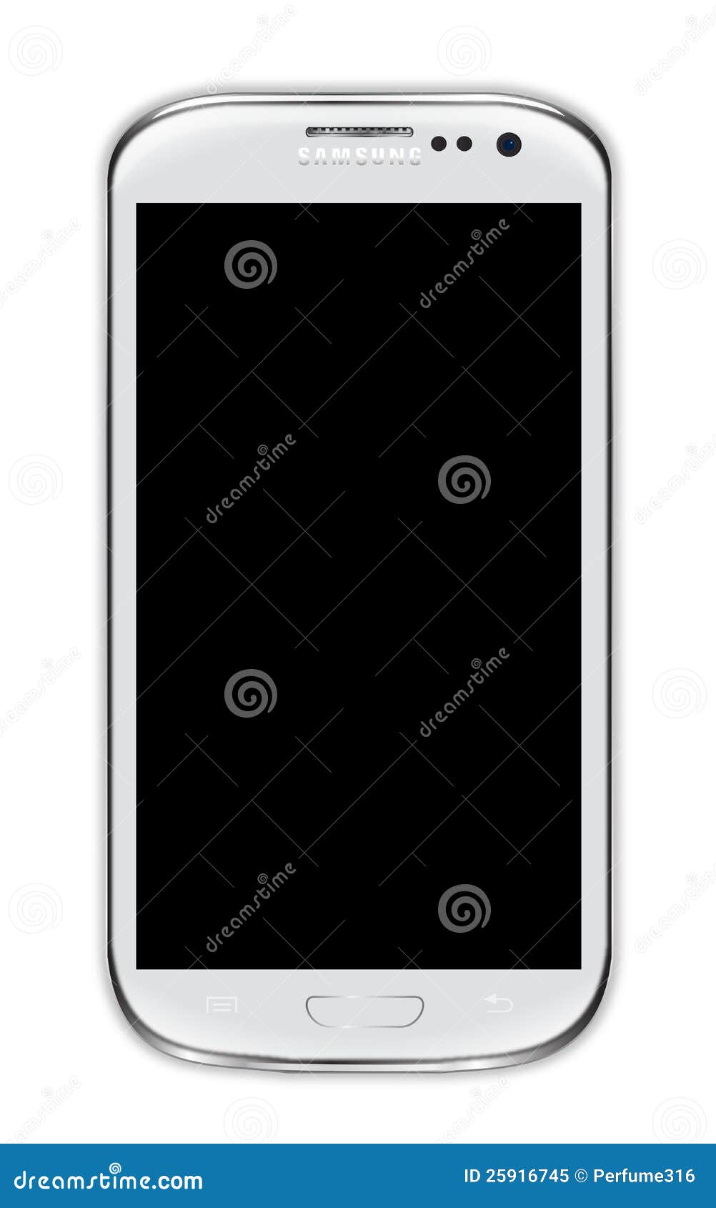 New Samsung - Galaxy S22 - Green Color. Smartphone Screen Mockup Front ...