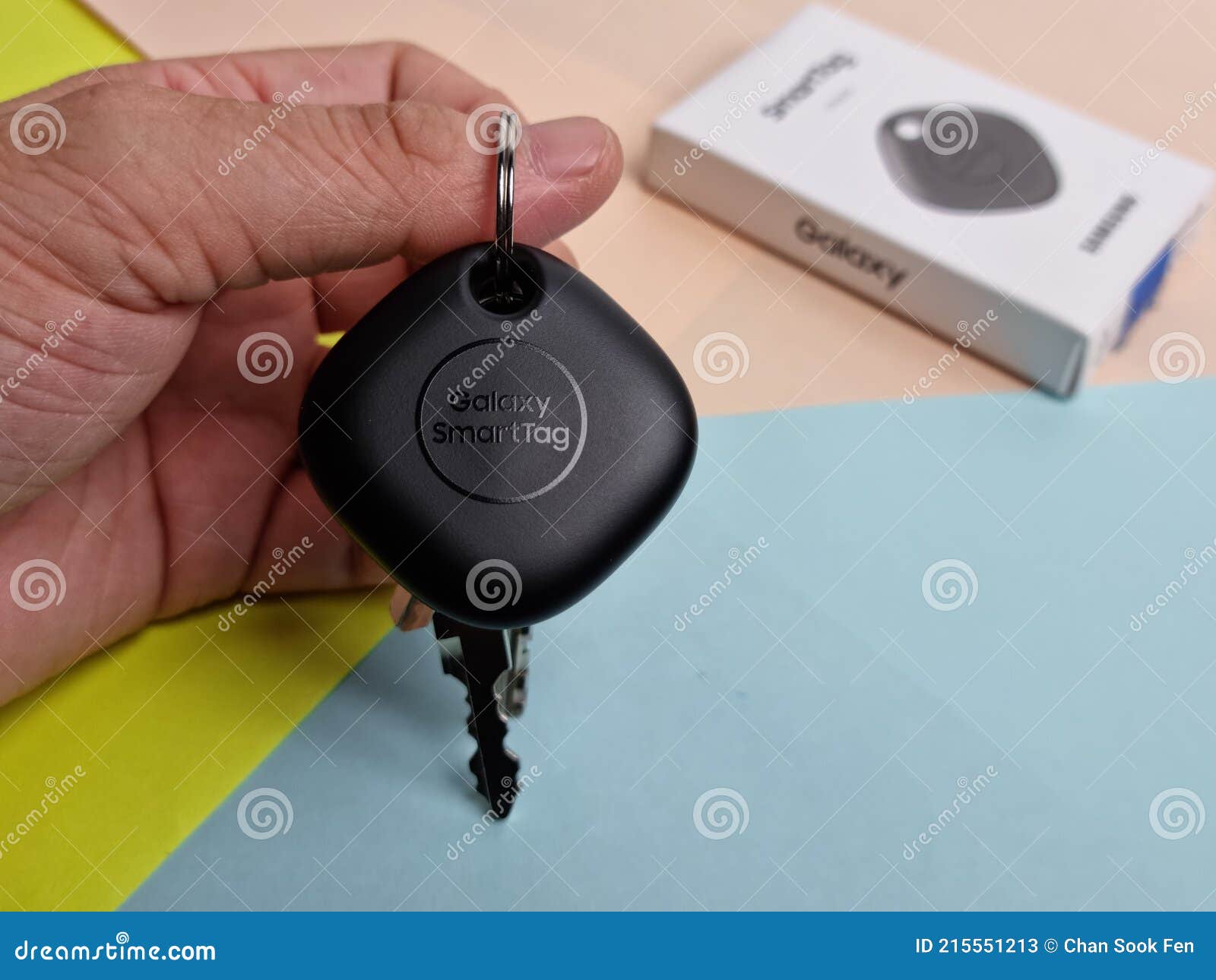 Samsung Galaxy Smart Tag with Keys Attached To it Editorial Stock Photo ...