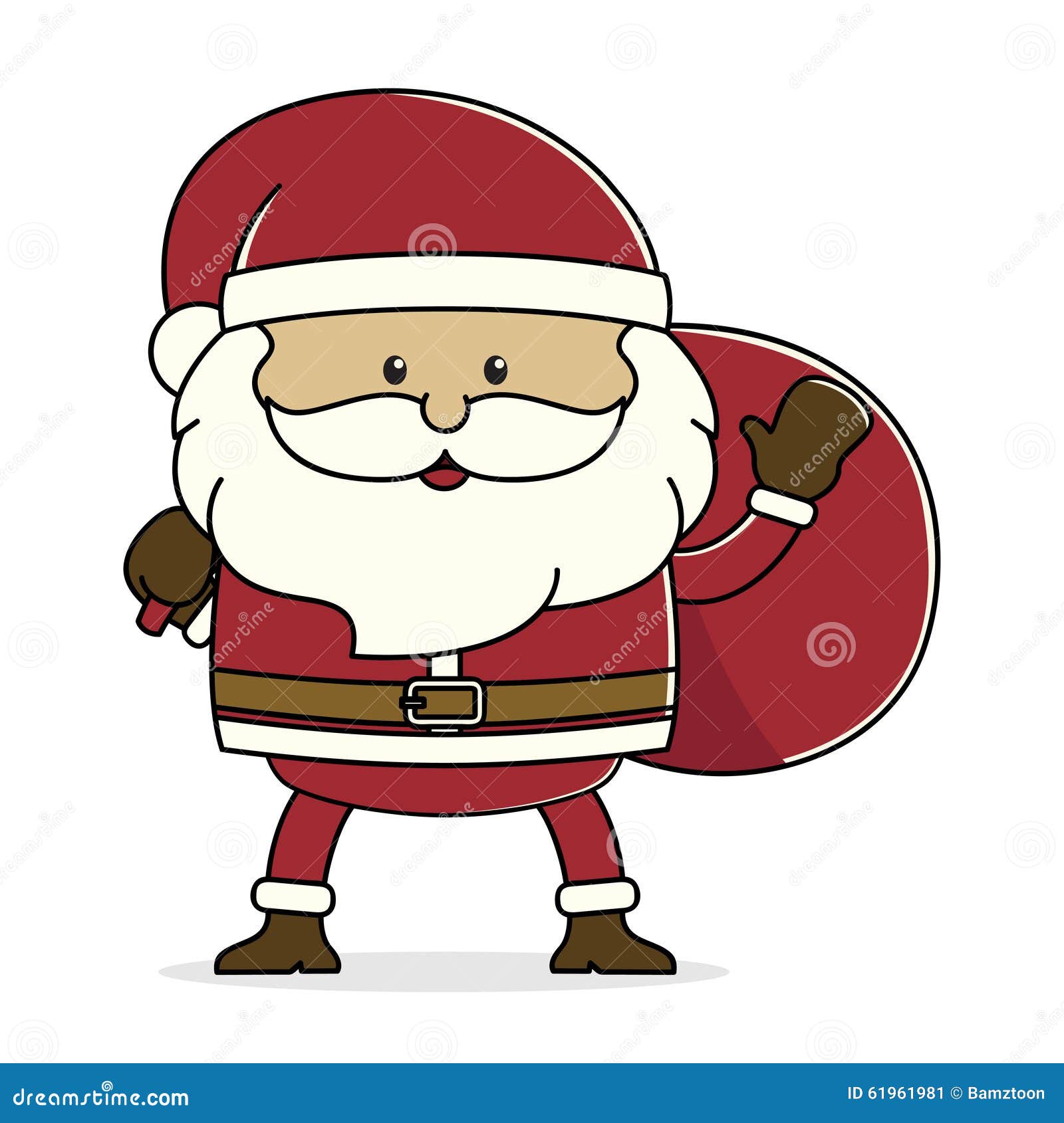 Samta Claus illustration de vecteur. Illustration du santa - 61961981