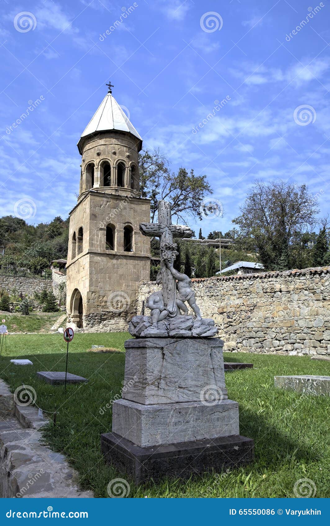 Samtavro Monastery. Mtskheta, Georgia Stock Photo - Image of blue ...