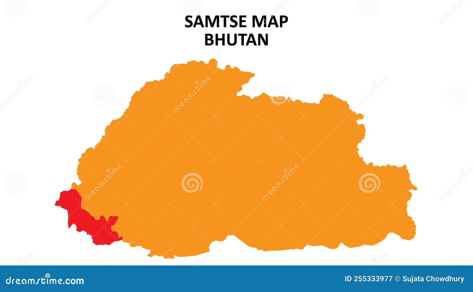 Samtse State and Regions Map Highlighted on Bhutan Map Stock Vector ... Samtse State and Regions Map Highlighted on Bhutan Map Stock Vector ...