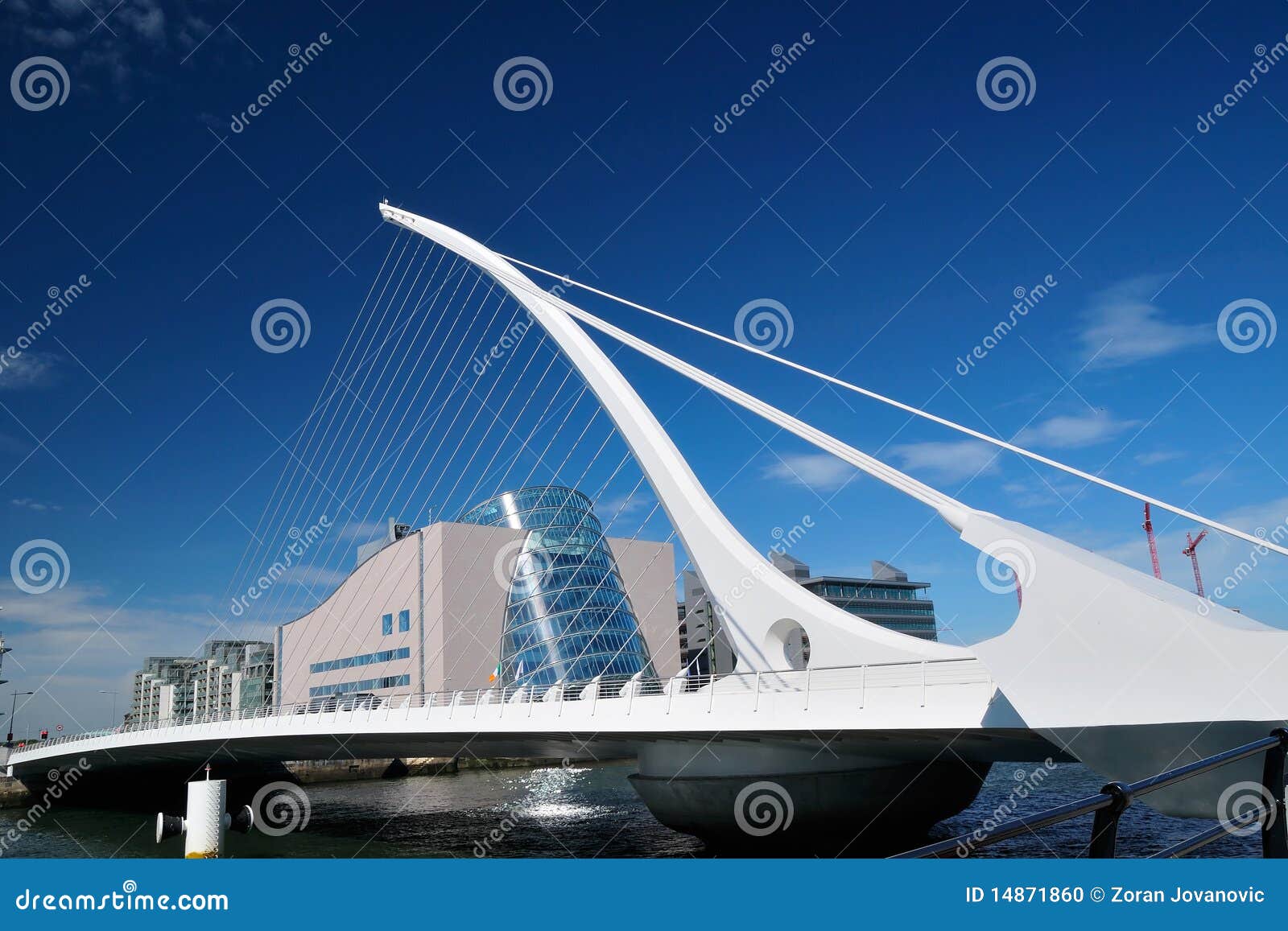 Samuel Beckett Bridge editorial image. Image of bank - 14871860