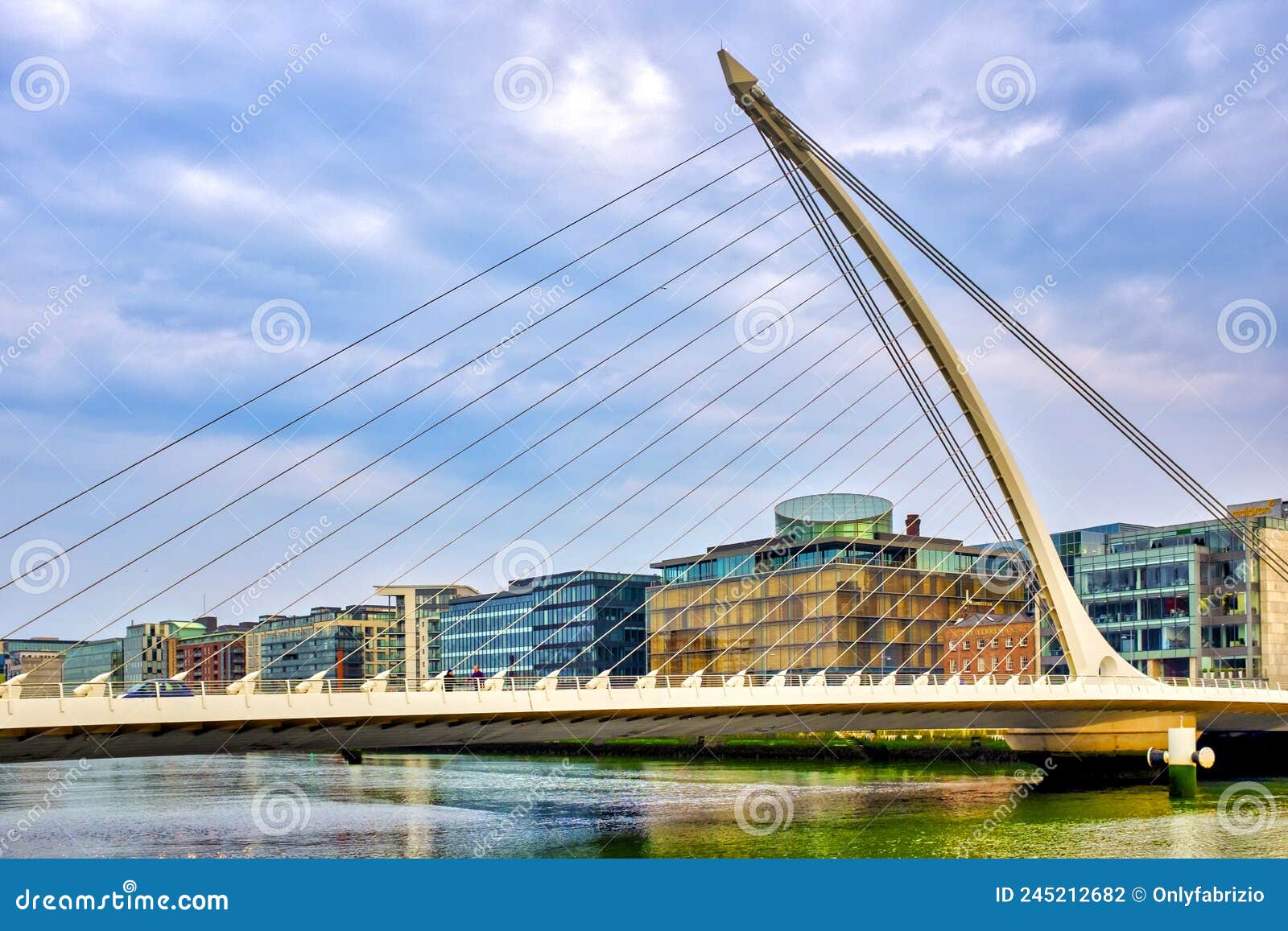 Samuel Beckett Bridge editorial photography. Image of calatrava - 245212682