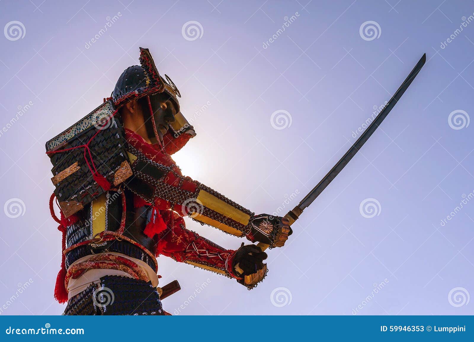 Samurai In Ancient Armor With A Sword Royalty-Free Stock Photography ...