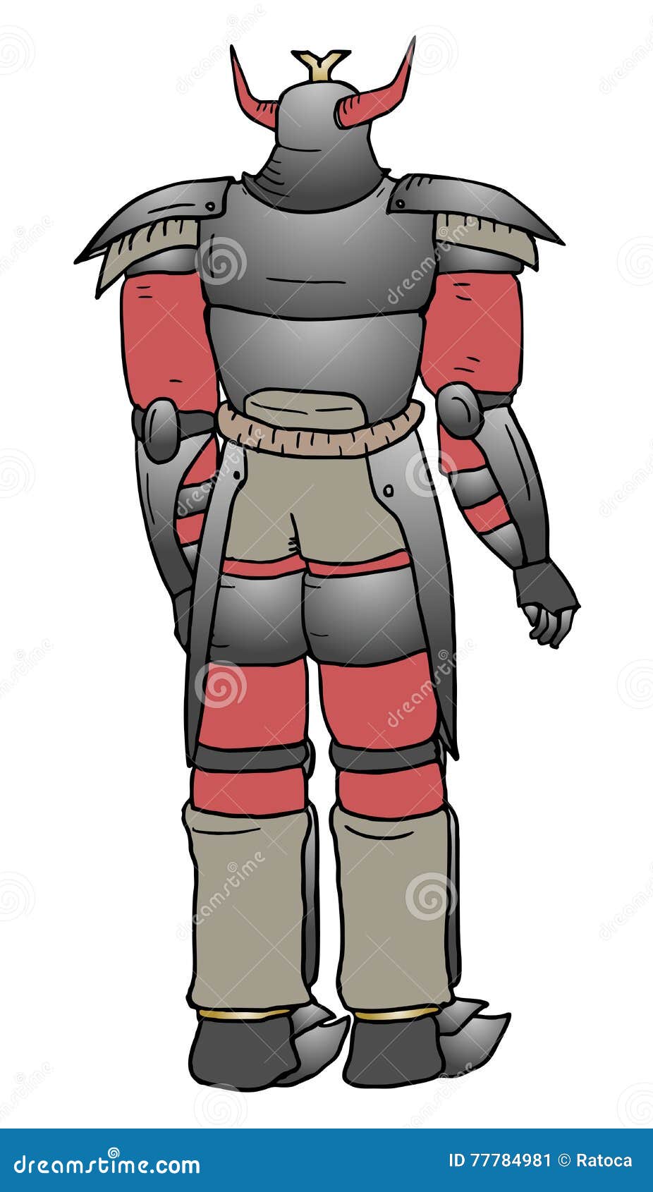 Samurai armor warrior stock vector. Illustration of creative - 77784981