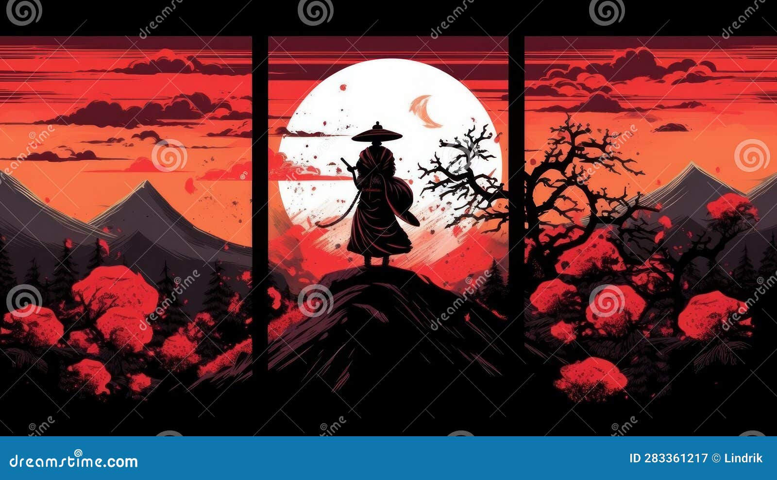 Samurai Landscape Background