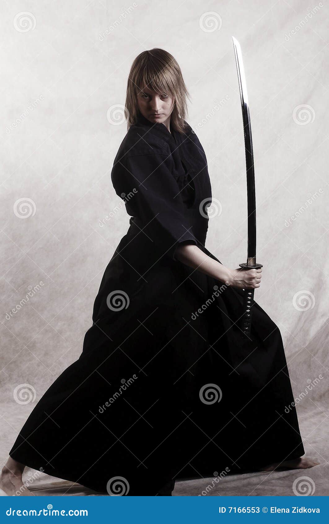 Samurai with blade stock image. Image of warriors, east - 7166553