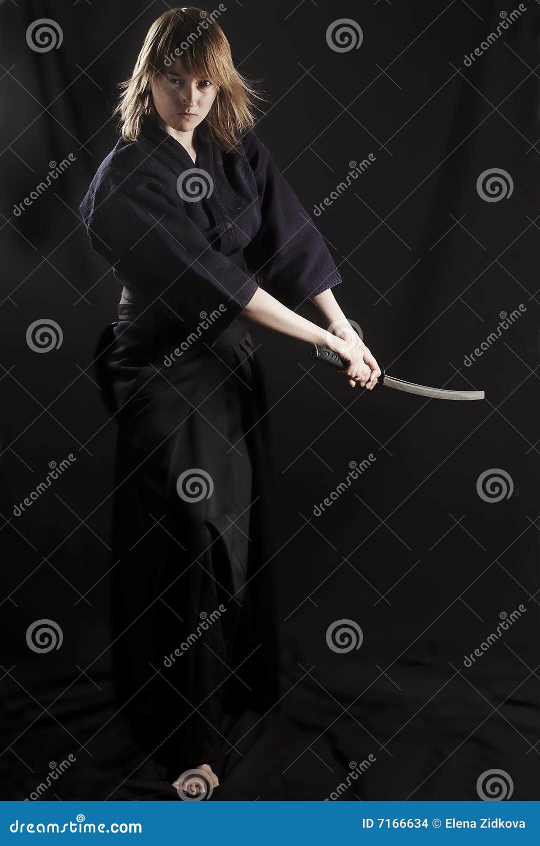 Samurai with blade stock photo. Image of katana, culture - 7166634