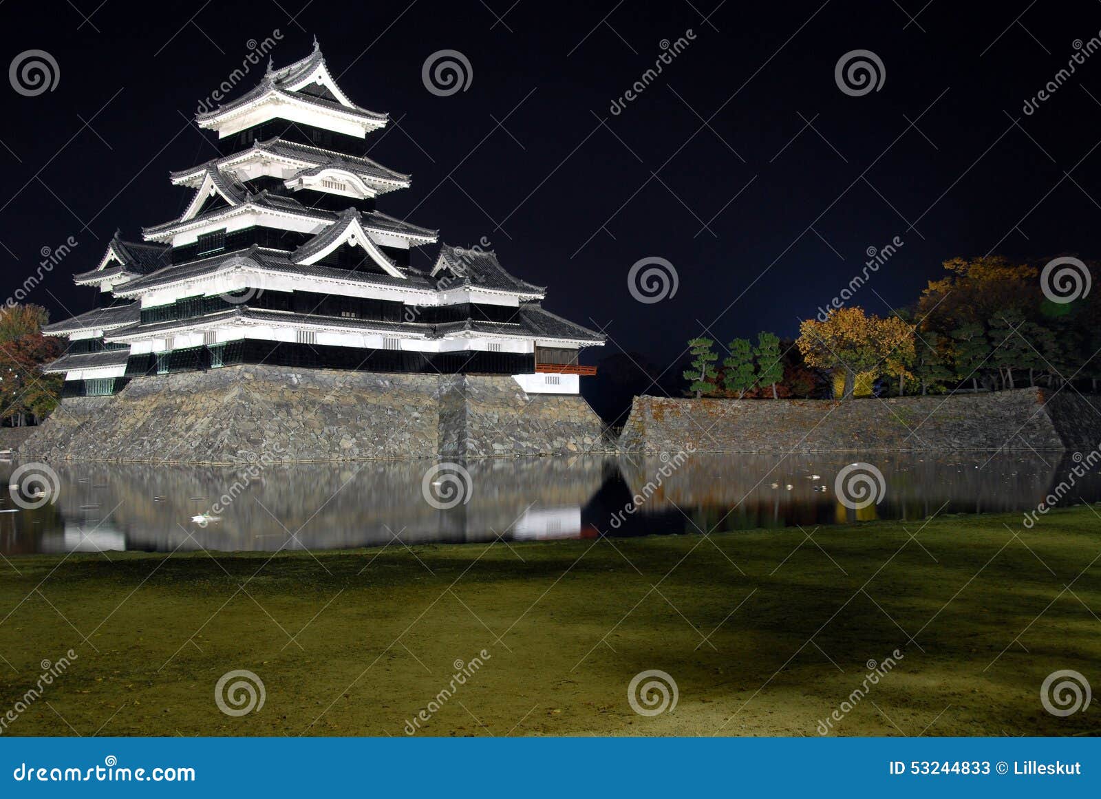 Samurai castle stock image. Image of landmark, architectural - 53244833