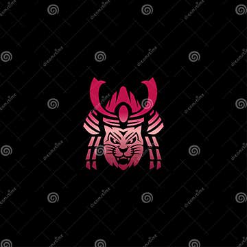Samurai Cat Vector Logo Icon Stock Vector - Illustration of drawing ...