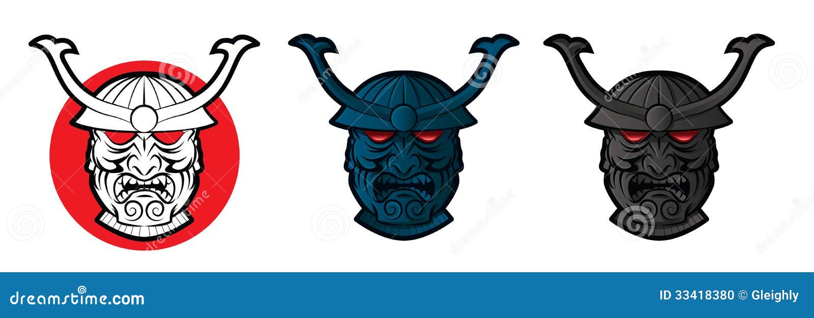 Samurai stock vector. Illustration of east, china, comic - 33418380