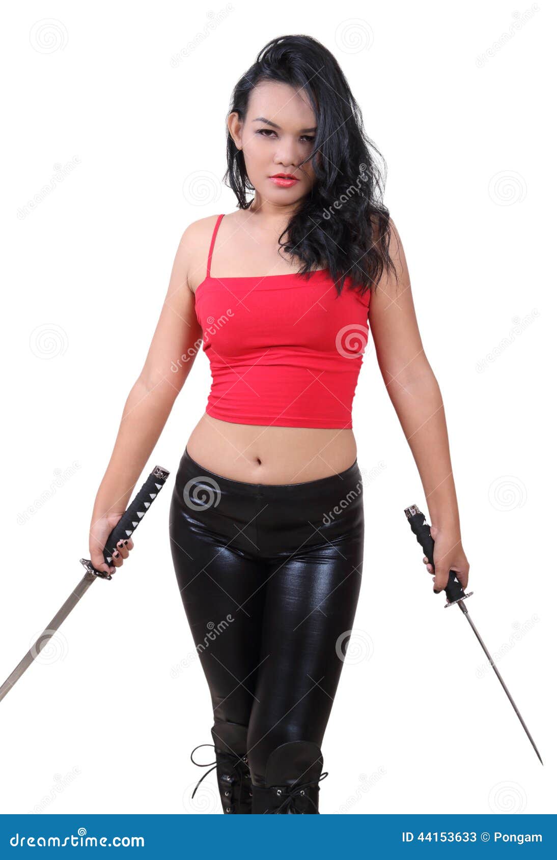 Samurai de la mujer imagen de archivo. Imagen de espada - 44153633