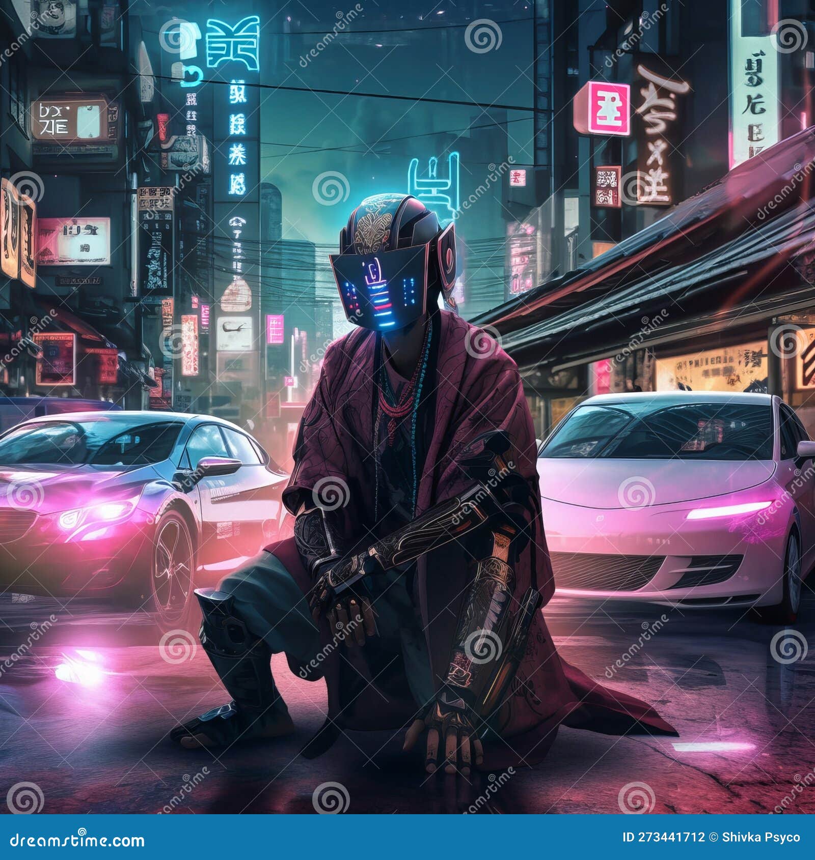 Samurai in the Future in 2050 Neo Tokyo Scene Cyberpunk Portrait ... Samurai in the Future in 2050 Neo Tokyo Scene Cyberpunk Portrait ...