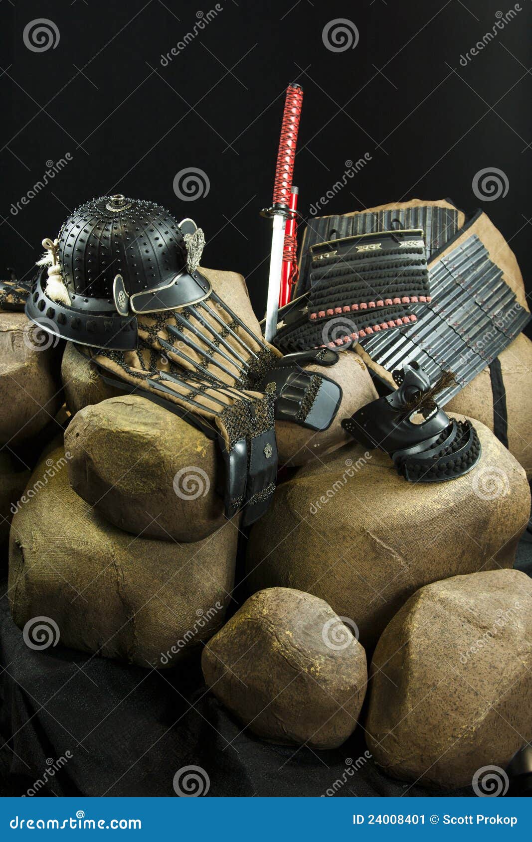 Samurai-Gang stockbild. Bild von felsen, kultur, kleidung - 24008401
