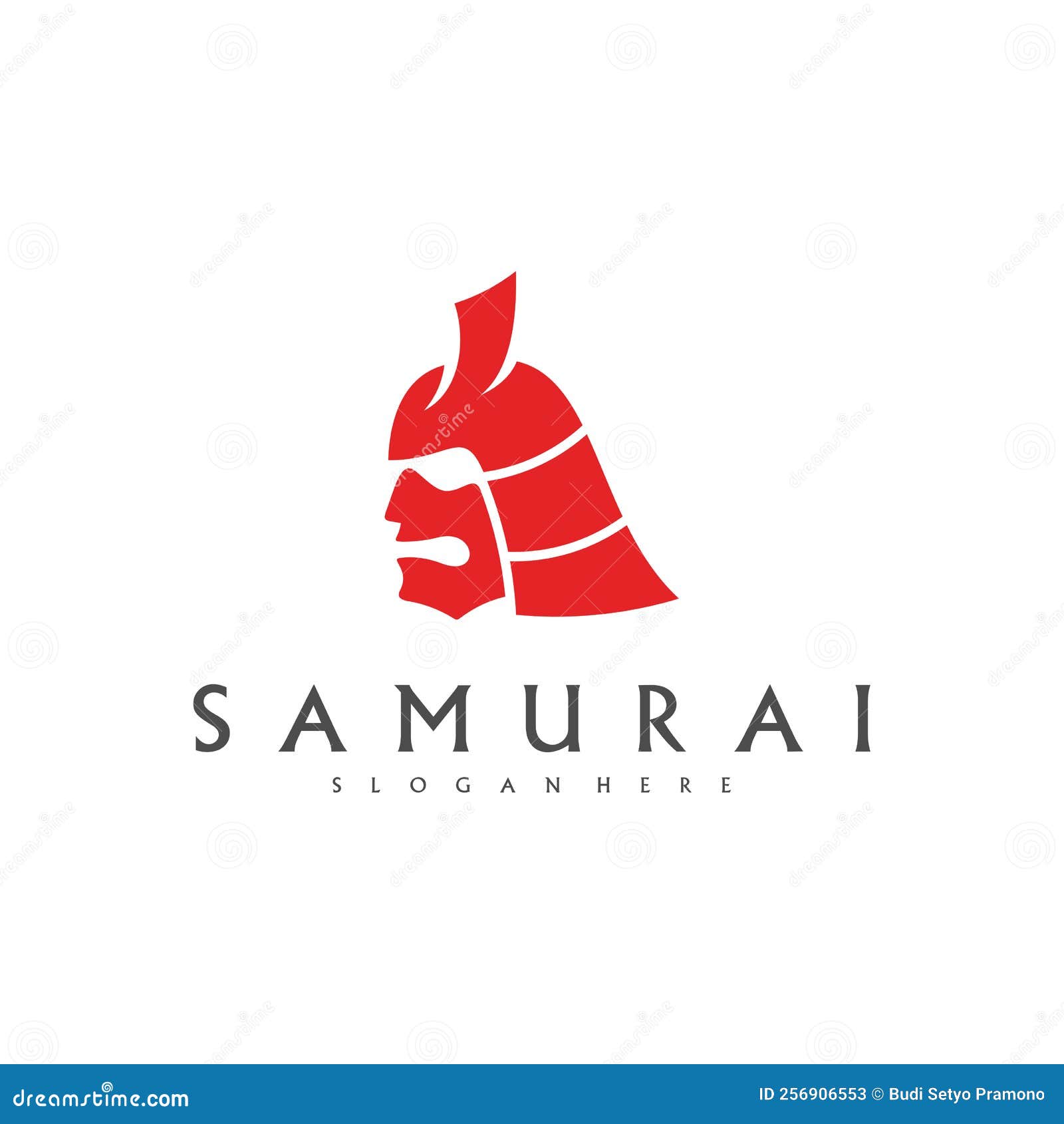 Samurai Head Logo Design Vector. Samurai Warrior Logo Template Stock ...