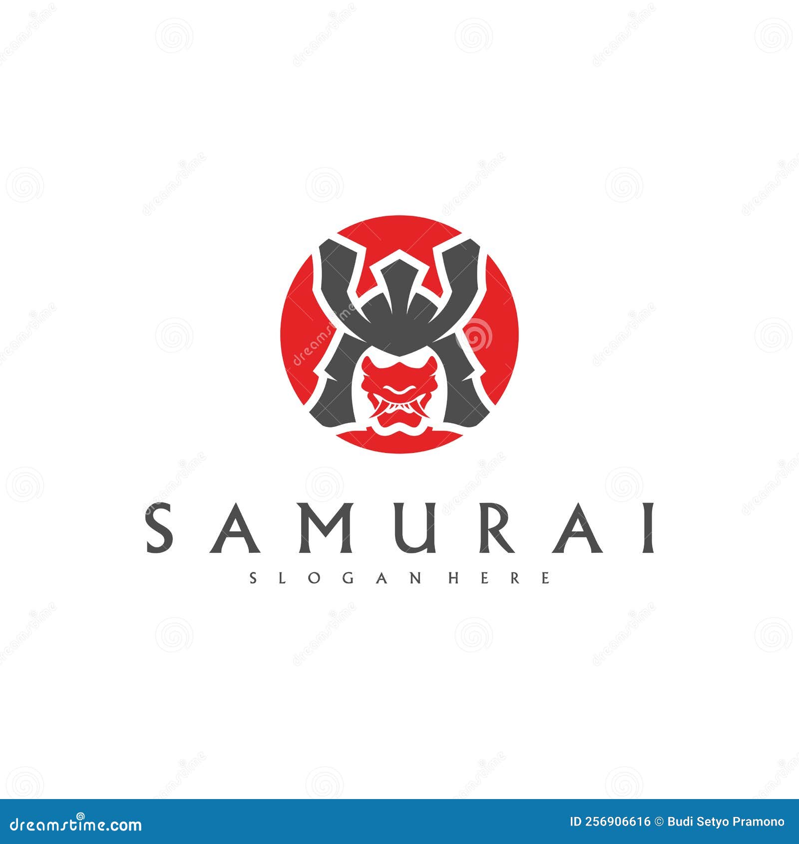 Samurai Head Logo Design Vector. Samurai Warrior Logo Template Stock ...